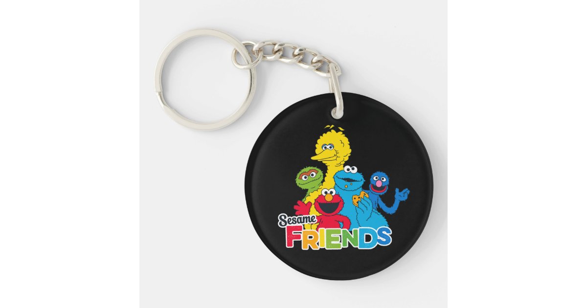 Sesame Street | Sesame Friends Keychain | Zazzle
