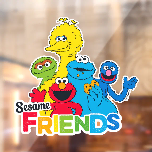 Sesame Street | Sesame Friends Window Cling | Zazzle