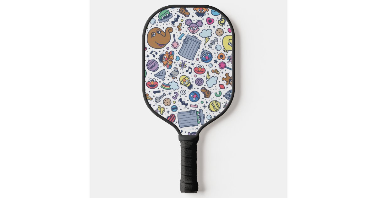 Sesame Street | Sesame Pals Doodle Pattern Pickleball Paddle | Zazzle