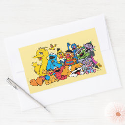 Sesame Street | Sesame Pals Group Portrait Rectangular Sticker | Zazzle