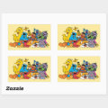 Sesame Street | Sesame Pals Group Portrait Rectangular Sticker | Zazzle