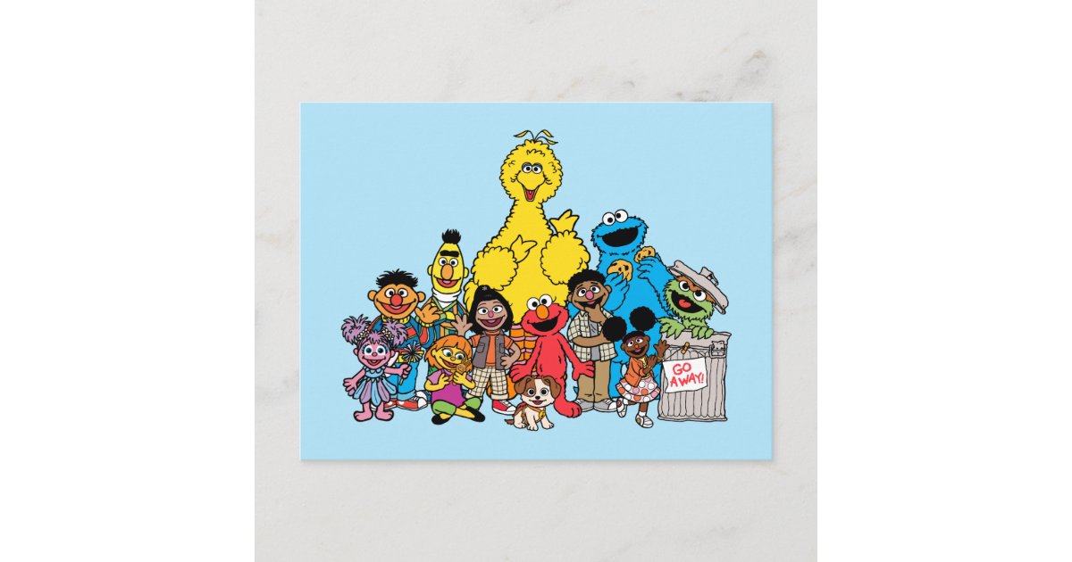 Sesame Street | Sesame Pals Hanging Out Postcard | Zazzle