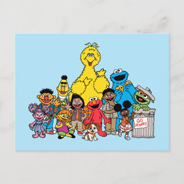 Sesame Street | Sesame Pals Hanging Out Postcard | Zazzle