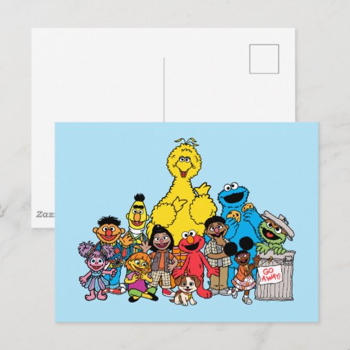 Sesame Street | Sesame Pals Hanging Out Postcard | Zazzle