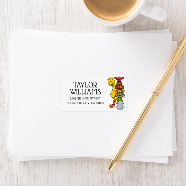 Sesame Street | Sesame Street Pals Pose Label | Zazzle