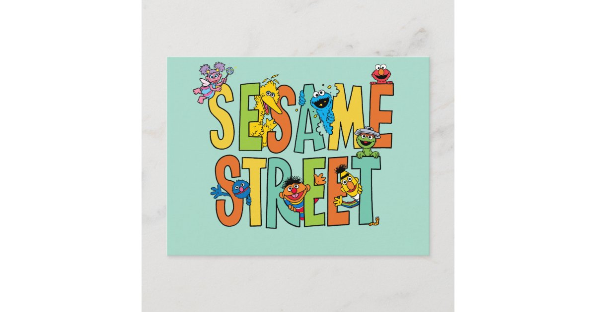 Sesame Street | Sesame Street Type Pals Postcard | Zazzle