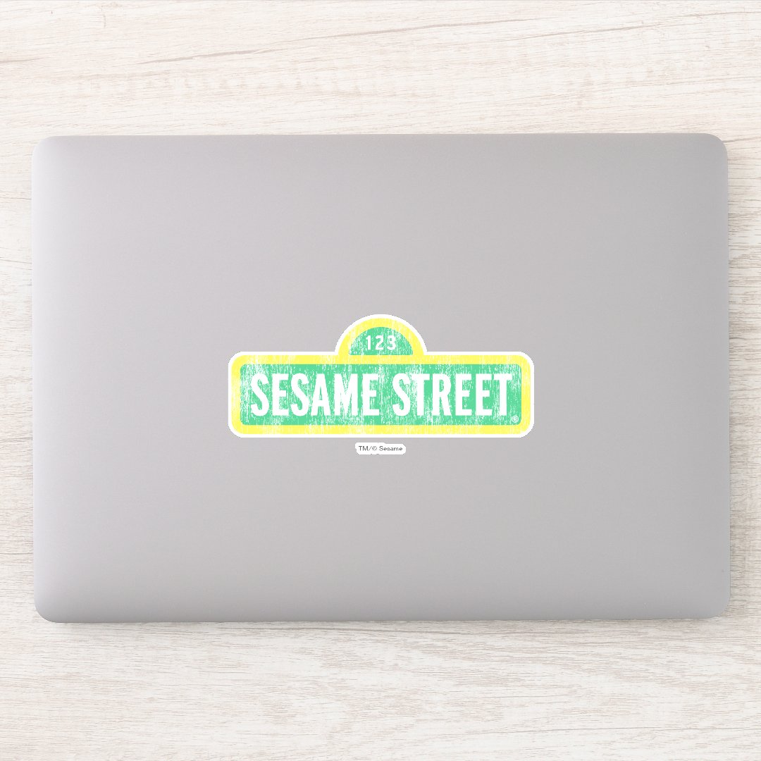 Sesame Street Sign Sticker | Zazzle