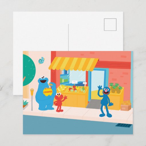 Sesame Street | Street Scene Postcard | Zazzle