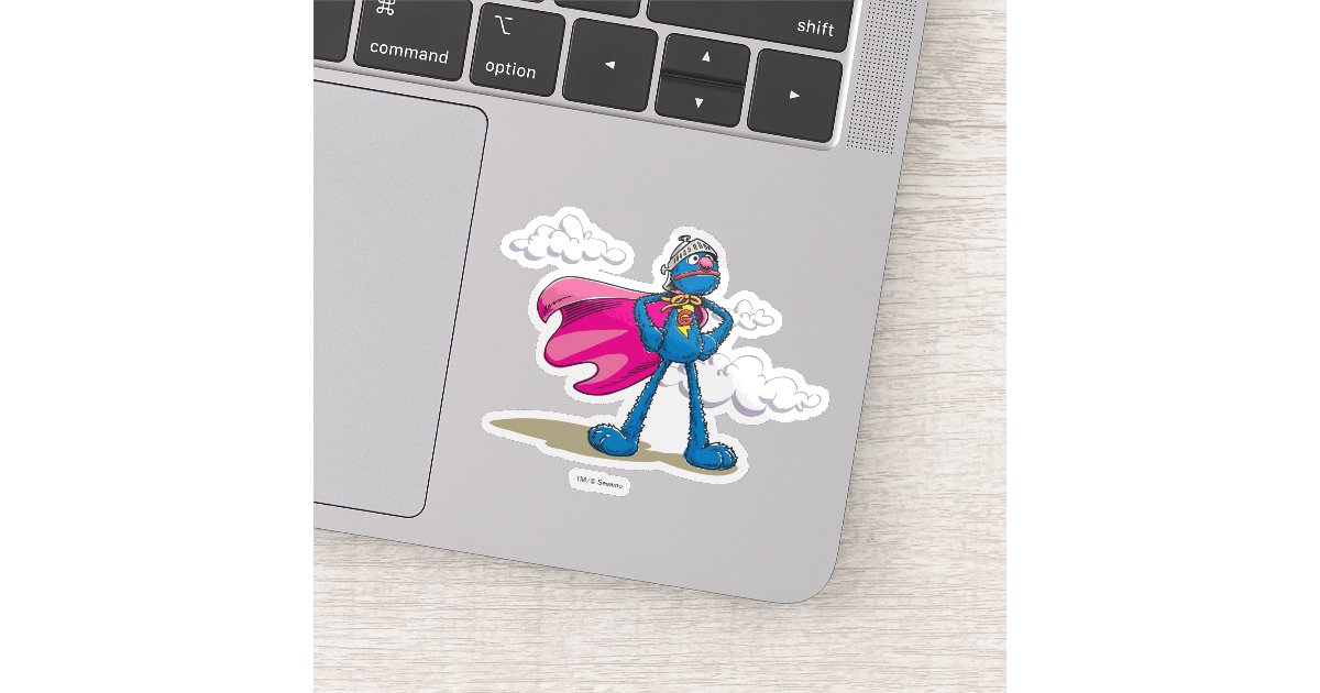 Sesame Street Super Grover Sticker | Zazzle