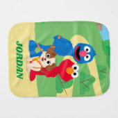 Sesame Street | Tango With Grover & Elmo Baby Burp Cloth | Zazzle
