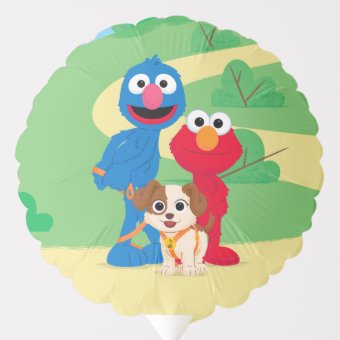 Sesame Street | Tango With Grover & Elmo Balloon | Zazzle