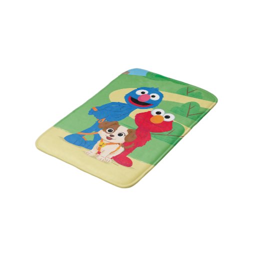 Sesame Street | Tango With Grover & Elmo Bath Mat | Zazzle