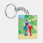 Sesame Street | Tango With Grover & Elmo Keychain | Zazzle