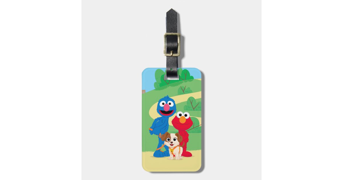 Sesame Street | Tango With Grover & Elmo Luggage Tag | Zazzle