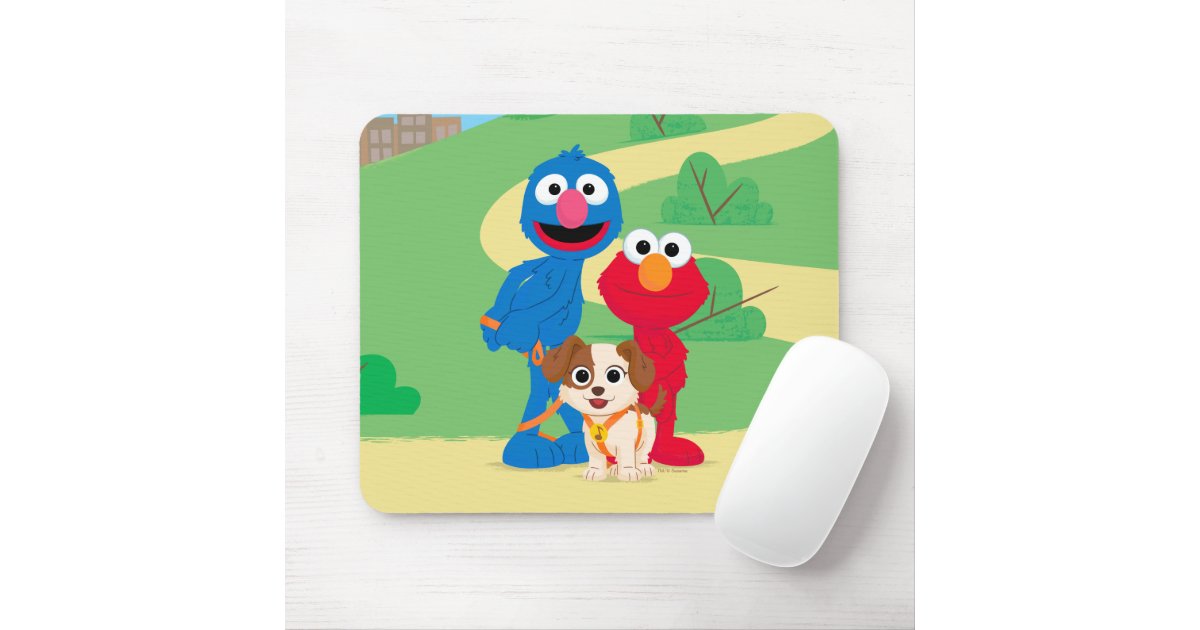Sesame Street | Tango With Grover & Elmo Mouse Pad | Zazzle