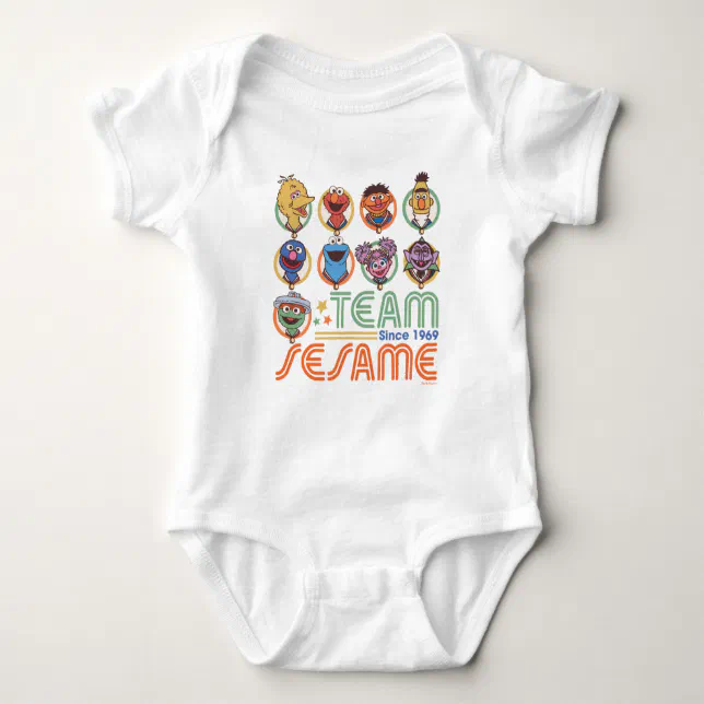 Sesame Street | Team Sesame Since 1969 Baby Bodysuit | Zazzle