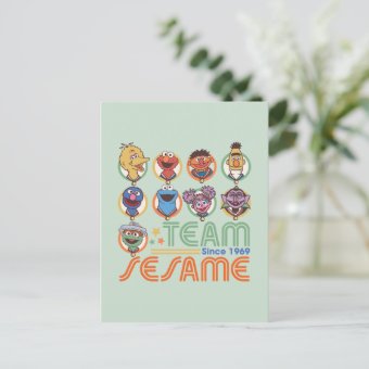 Sesame Street | Team Sesame Since 1969 Postcard | Zazzle