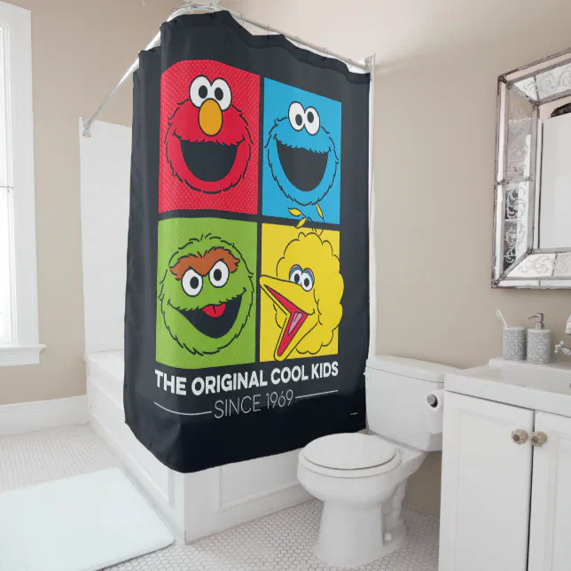Sesame Street | The Original Cool Kids Shower Curtain | Zazzle