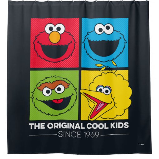 Sesame Street | The Original Cool Kids Shower Curtain | Zazzle