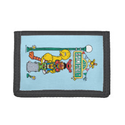 Sesame Street | Under the Sesame Street Sign Trifold Wallet | Zazzle