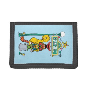 Sesame Street | Under the Sesame Street Sign Trifold Wallet | Zazzle