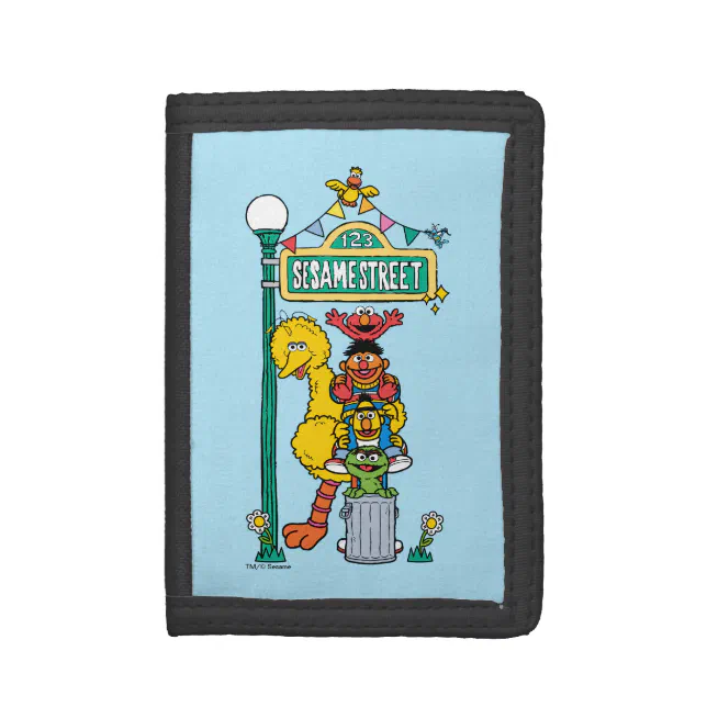 Sesame Street | Under the Sesame Street Sign Trifold Wallet | Zazzle