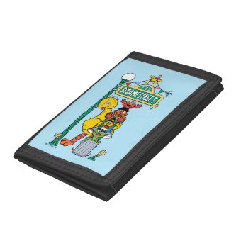 Sesame Street | Under the Sesame Street Sign Trifold Wallet | Zazzle