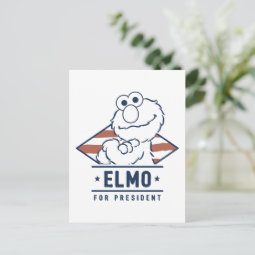Sesame Street | Vintage Elmo for President Postcard | Zazzle