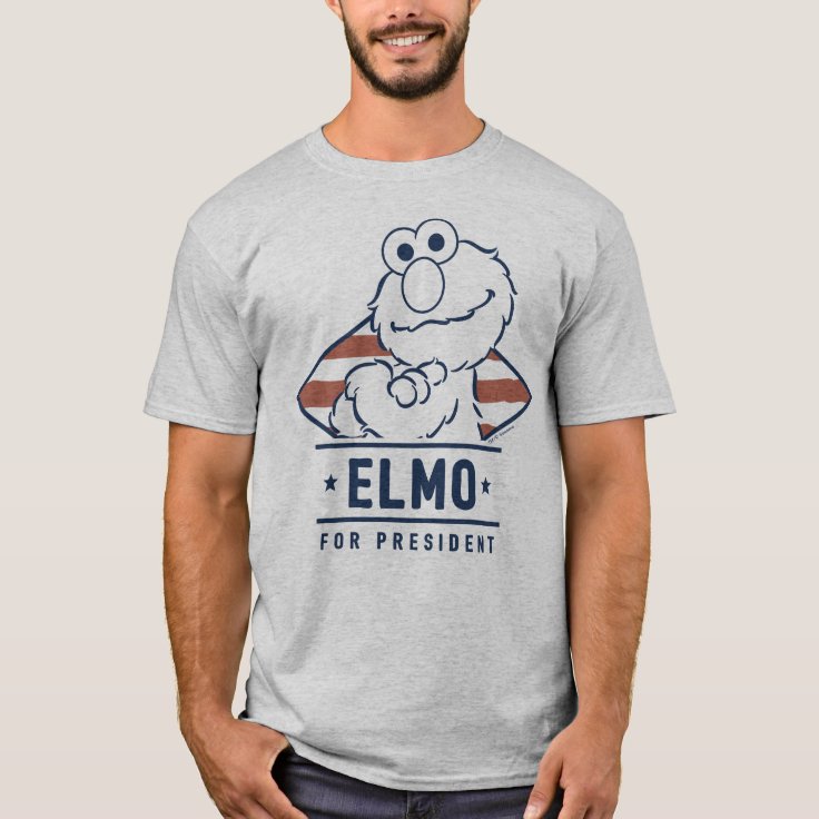 Sesame Street | Vintage Elmo for President T-Shirt | Zazzle