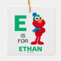 Sesame Street | Winter Elmo Ceramic Ornament | Zazzle