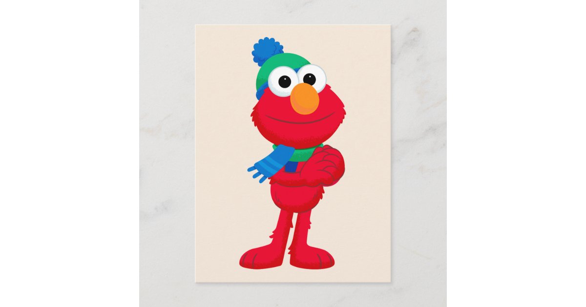 Sesame Street | Winter Elmo Postcard | Zazzle