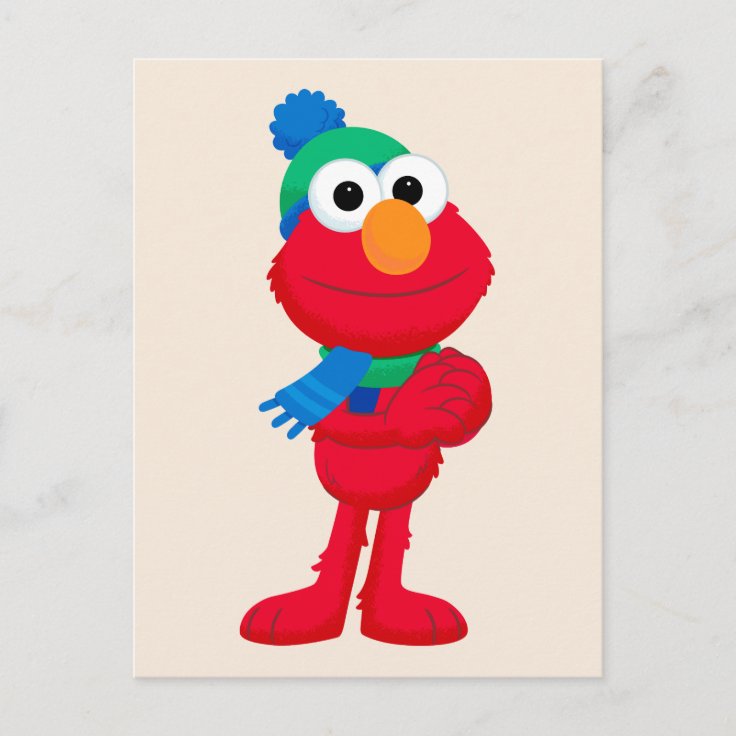 Sesame Street | Winter Elmo Postcard | Zazzle