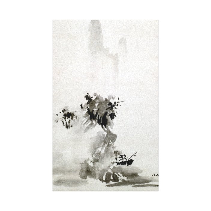 Sesshu Toyo Haboku-Sansui Landscape Canvas Print | Zazzle.com