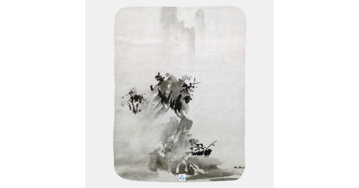 Sesshu Toyo Haboku-Sansui Landscape Poster Baby Blanket | Zazzle