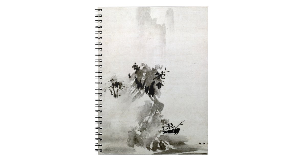 Sesshu Toyo Haboku-Sansui Landscape Poster Notebook | Zazzle