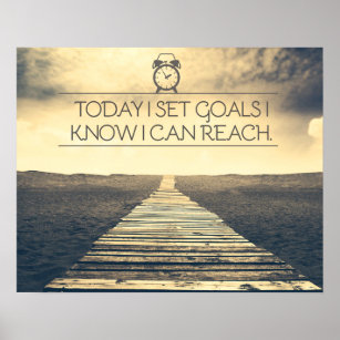 Goal Setting Posters & Photo Prints | Zazzle