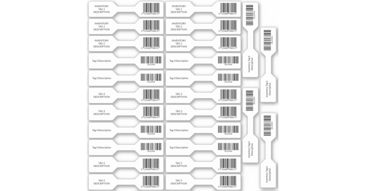 Set of 26 UPC Barcode Inventory Barbell Sticker | Zazzle