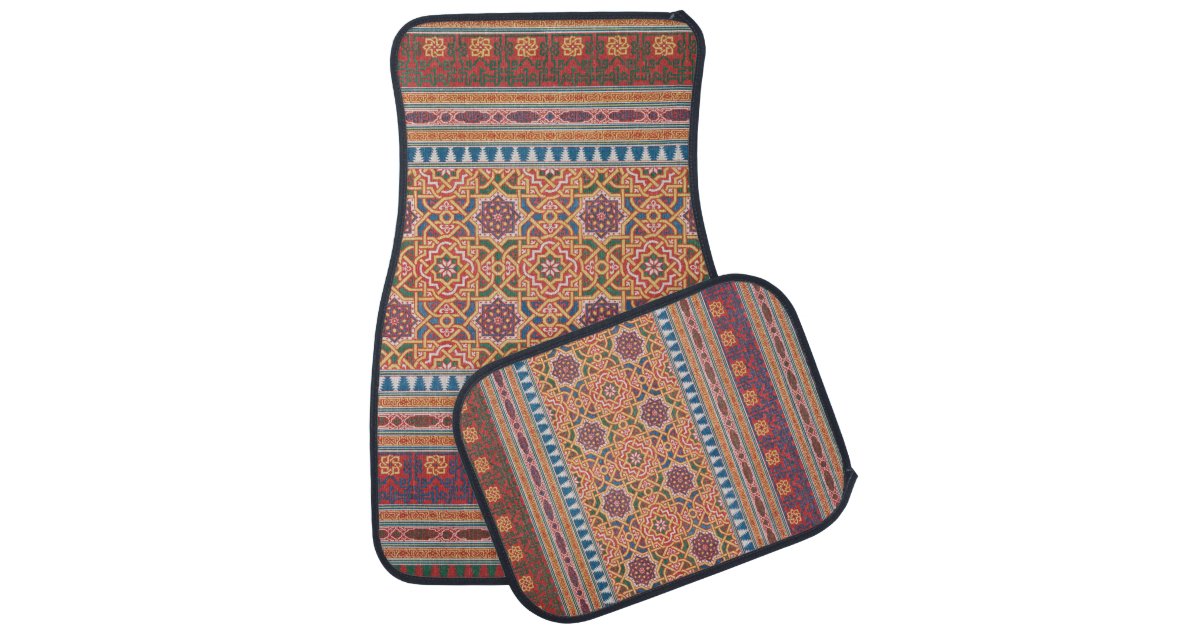 Set of 4 Car Floor Mats, Antique Arabian Pattern Car Floor Mat | Zazzle