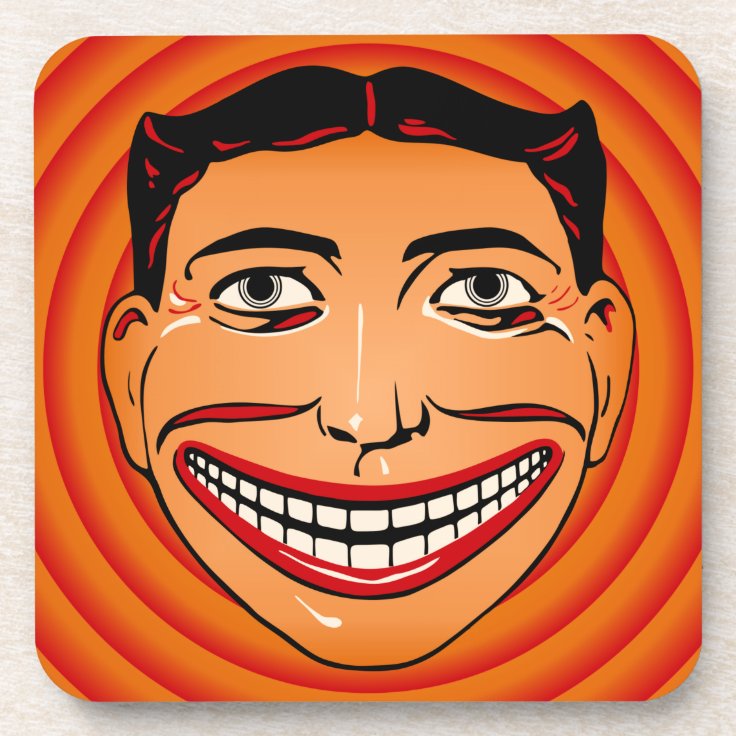 Set of 6 Coney Island Funny Face Coasters | Zazzle
