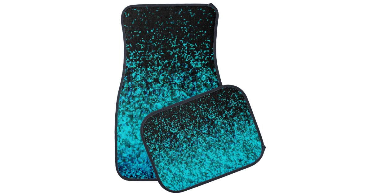 Set of Car Mats Glitter Dust Background | Zazzle