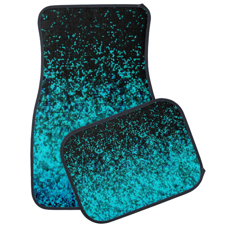 Set of Car Mats Glitter Dust Background | Zazzle