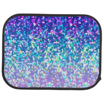 Set of Car Mats Glitter Graphic | Zazzle