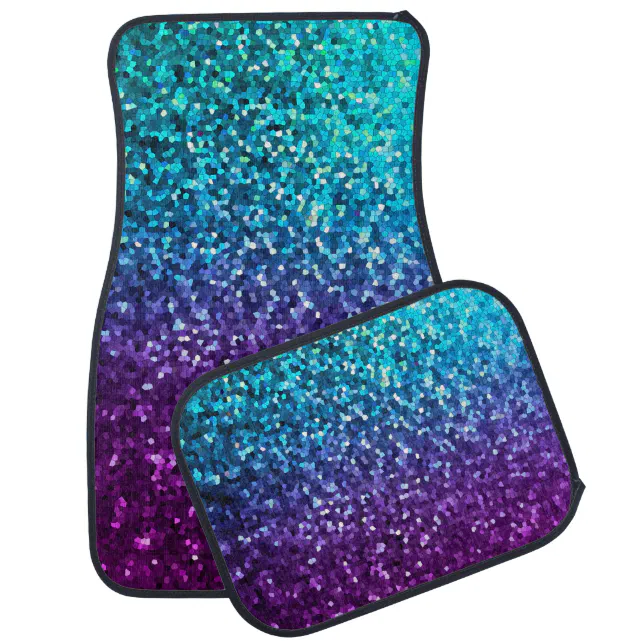 Set of Car Mats Mosaic Sparkley Texture | Zazzle