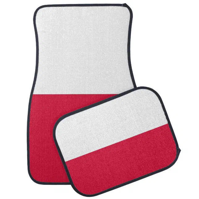 Set of car mats with Flag of Poland | Zazzle