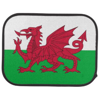 Set of car mats with Flag of Wales | Zazzle