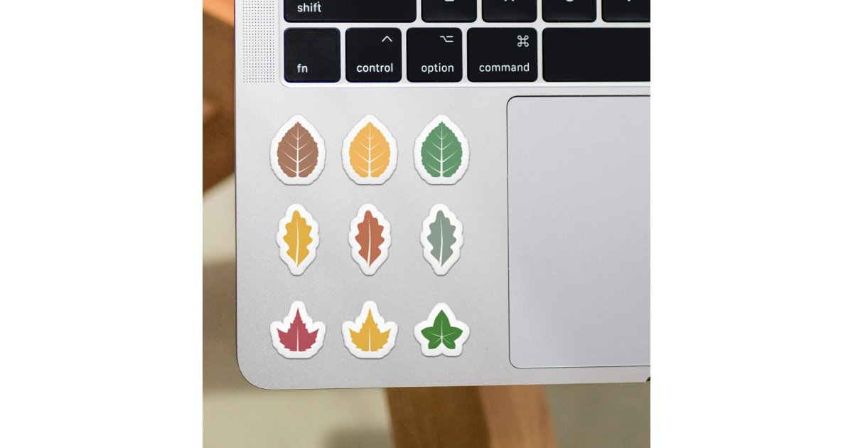 Set of Fall Leaves Stickers | Zazzle