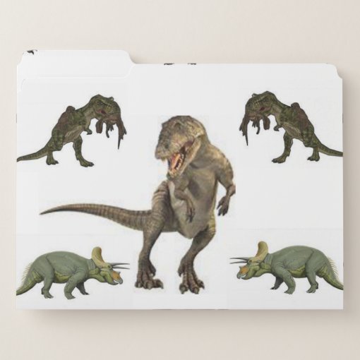 Set of File Folders Dinosaur | Zazzle