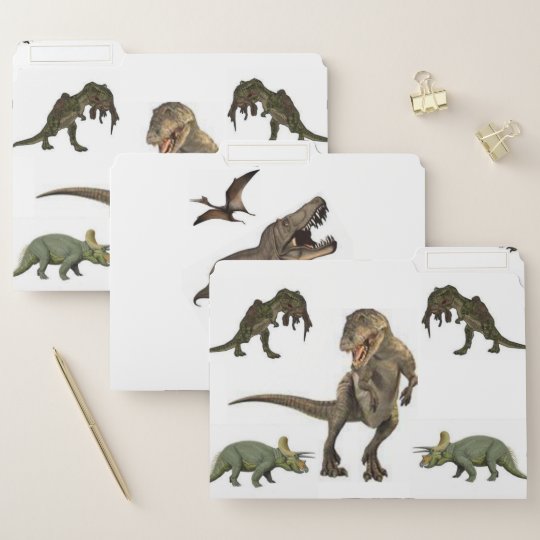 Set of File Folders Dinosaur | Zazzle.com