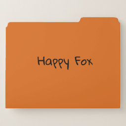 Set of File Folders Happy Fox design | Zazzle