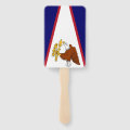 Set of hand fan with flag of American Samoa, USA | Zazzle